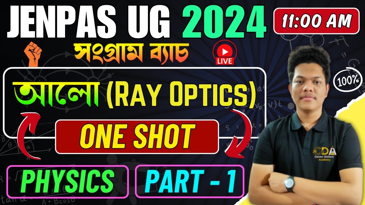 Ray Optics in One Shot | JENPAS UG 2024 Preparation | JENPAS UG Physics ...