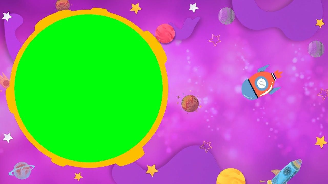 Education Kids Study Time with Beautiful Green Screen in 4K Template ...