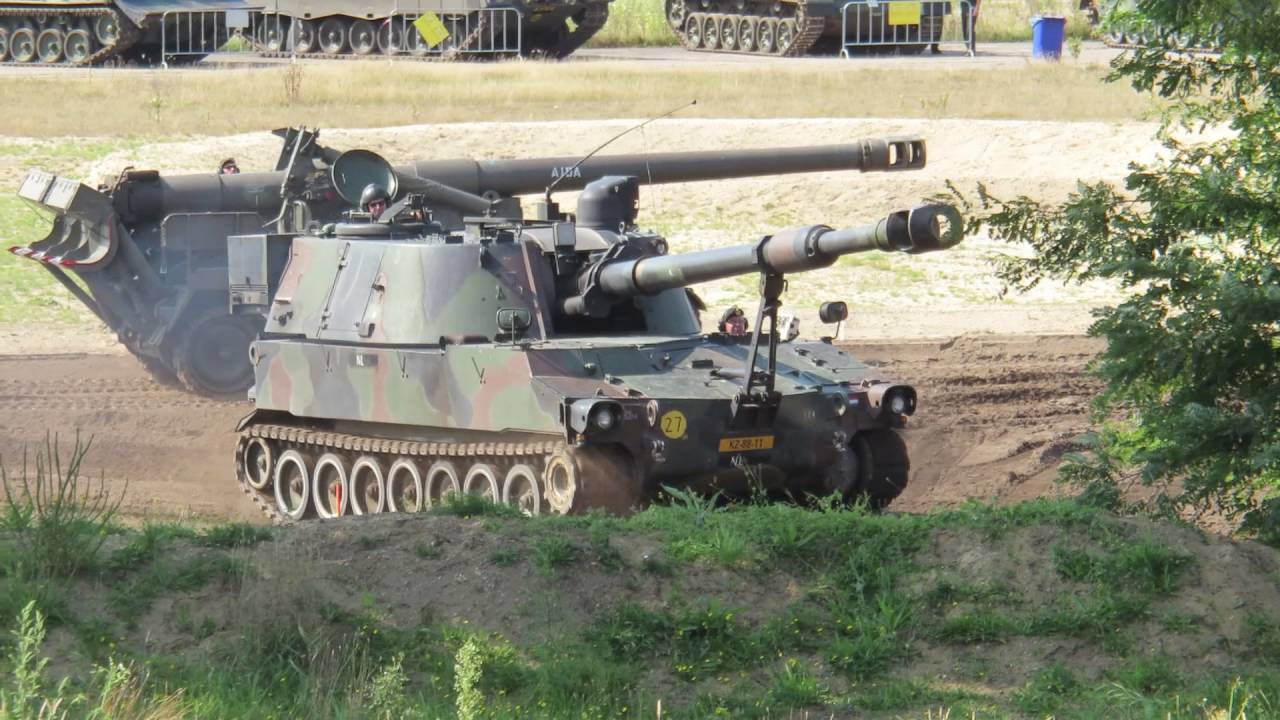 M109A2/90 SPH at Tankevent Soesterberg 2016 - YouTube