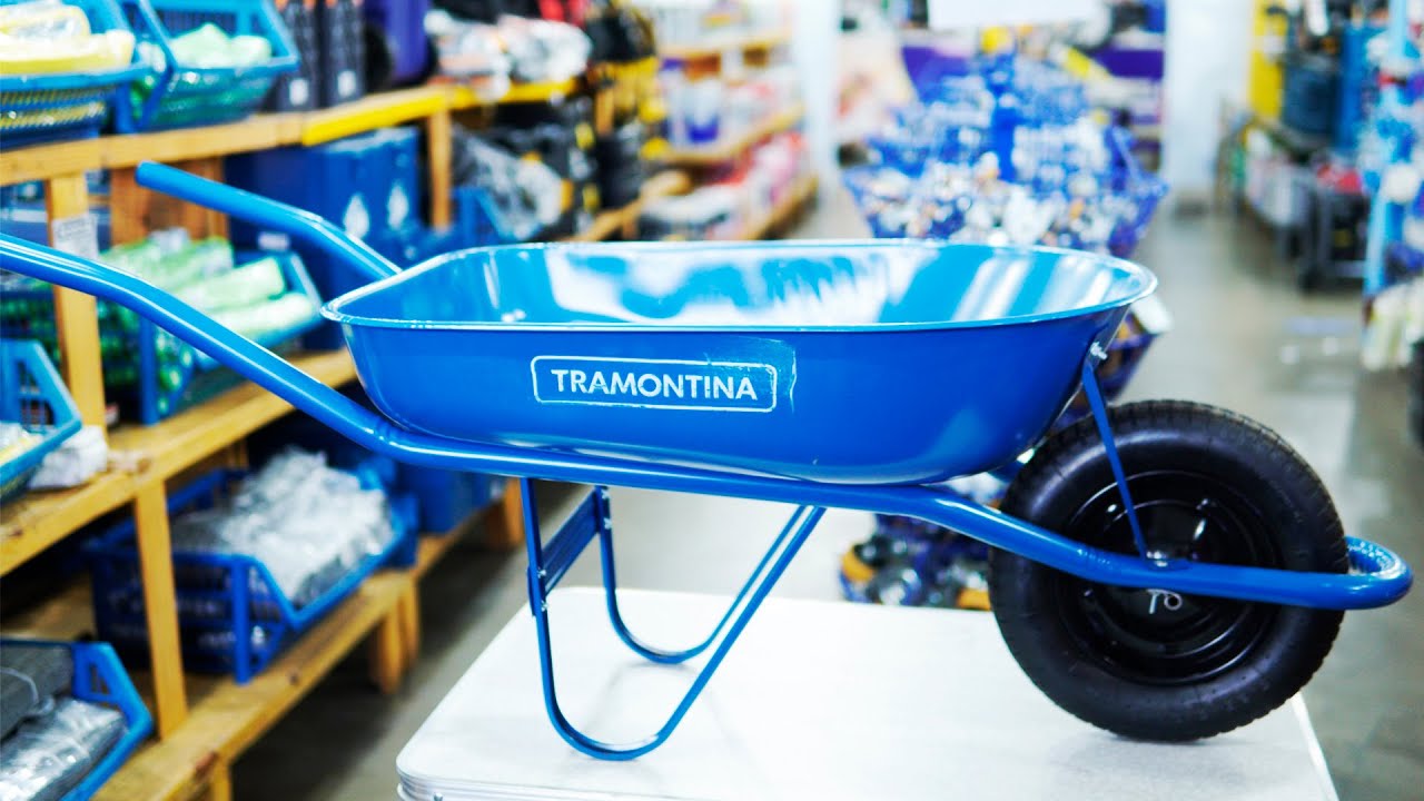 Carrinho de Mão: Carriola Tramontina 50 litros - YouTube