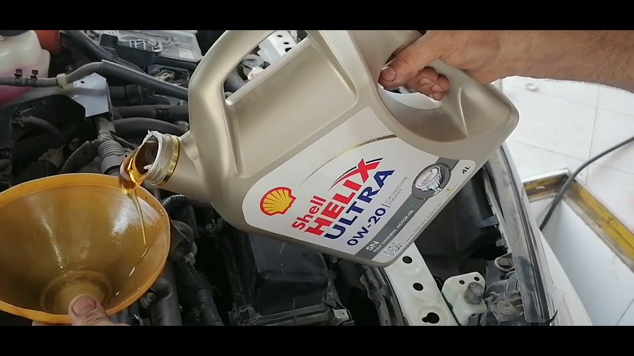 Shell Helix Ultra 0w20 #oil #shell #hilux #workshop #autoworkshop # ...