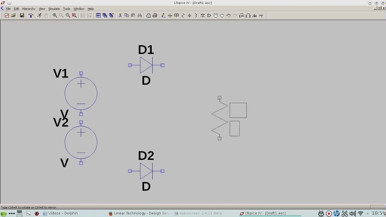 Instalação do LTspice - Simulação do Retificador de onda completa - TAP ...