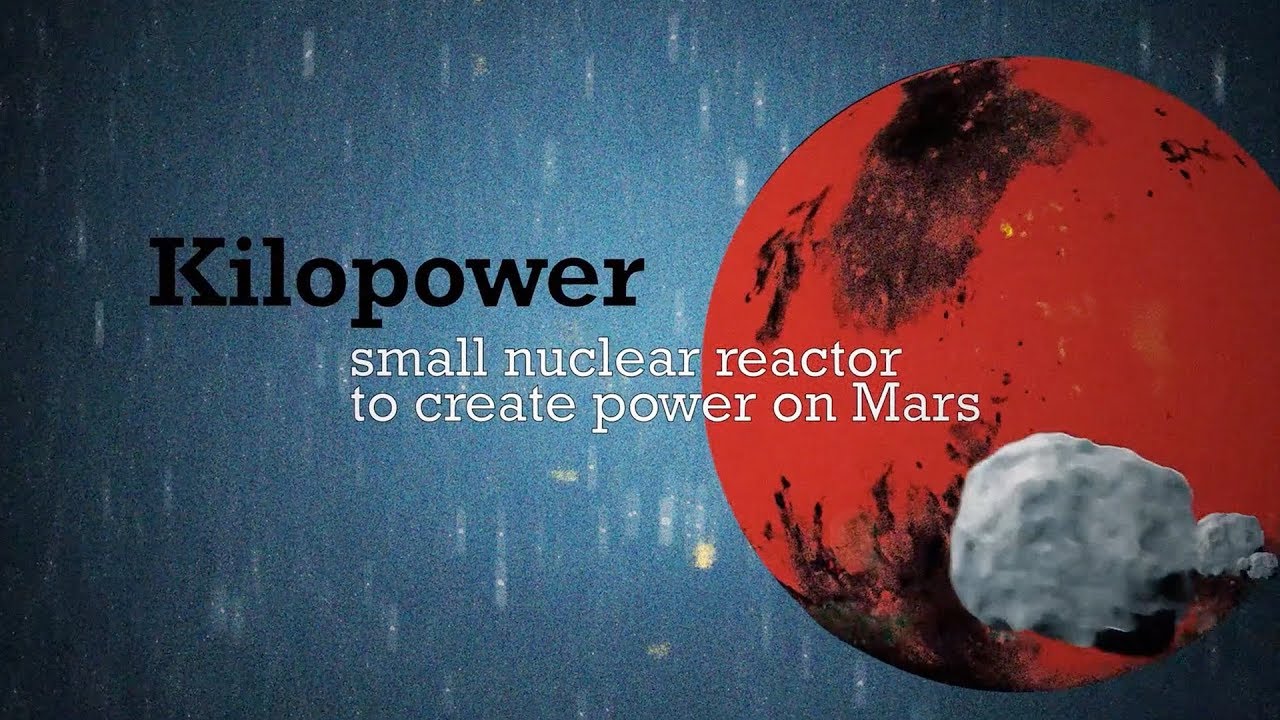 Kilopower reactor to power a habitat on Mars - YouTube