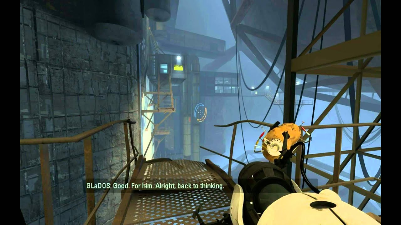 GLaDOS is scared of birds! - YouTube
