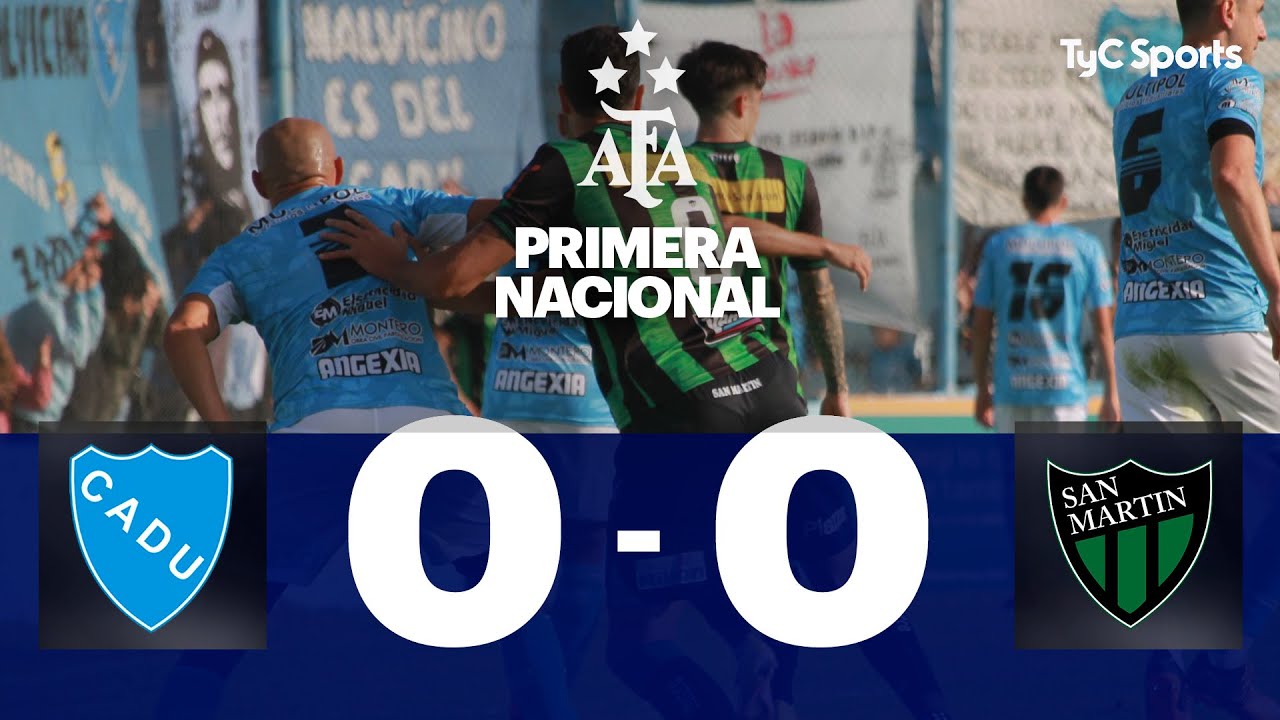 Defensores Unidos 0-0 San Martín (SJ) | Primera Nacional | Fecha 17 ...
