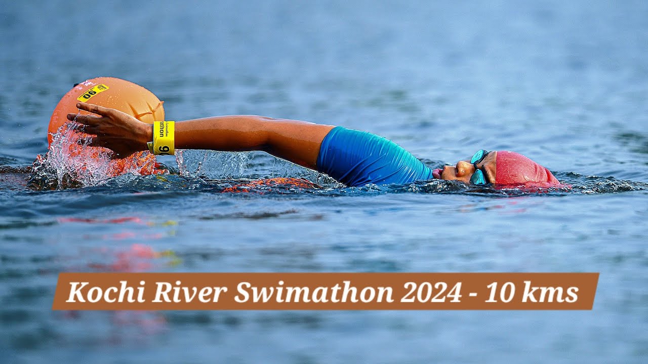 Kochi River Swimathon | kerala | Neha Nayak Openwater swimming - YouTube