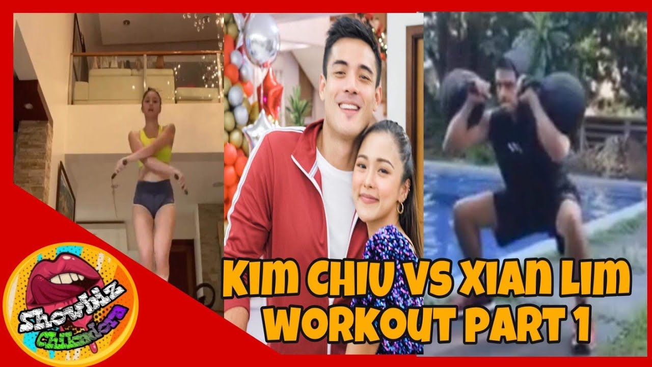 KIM CHIU VS XIAN LIM WORKOUT VIDEO PART 1 - YouTube