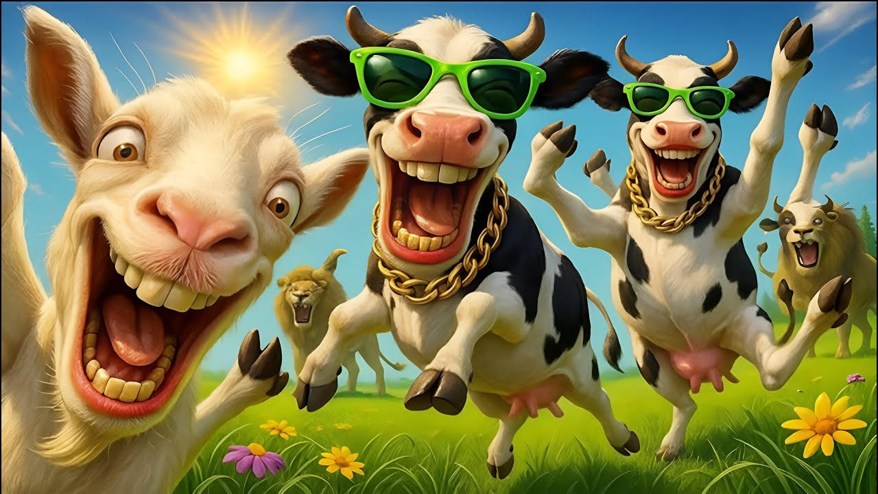 COW'S Epic Dance Battle DESTROYS Competition! MUST SEE! 🏆cows dancing ...