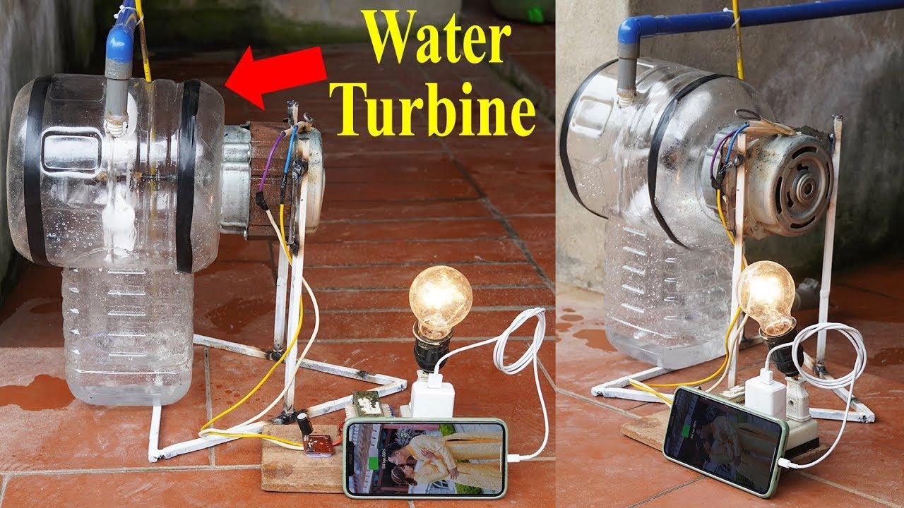 DIY Family Water Tank Power Plant! Mini Hydroelectric Generator in 2024 ...