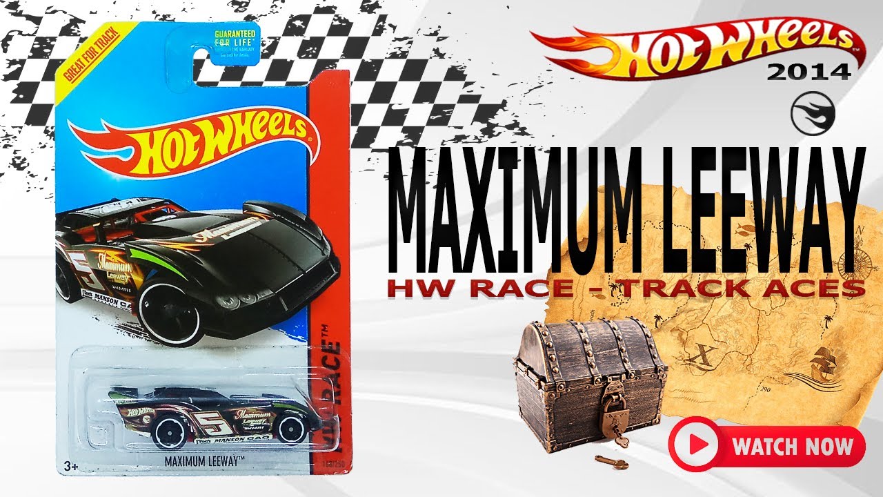 Diecast Car Hot Wheels MAXIMUM LEEWAY HW RACE TRACK ACES 168/250 Hidden ...