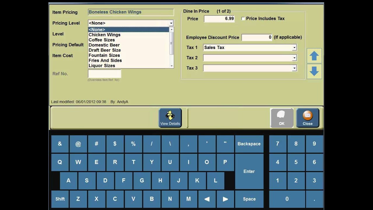 2TouchPOS Creating a New Menu Item - YouTube