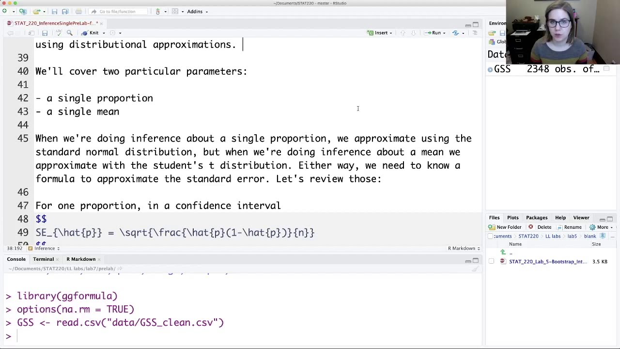 Inference for a single sample pre-lab (formula) part 1/3 - YouTube