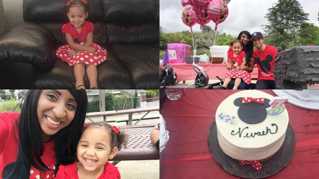 Nevaeh’s 3rd Birthday party ️ Minnie Mouse Themed! 5-30-18 - YouTube