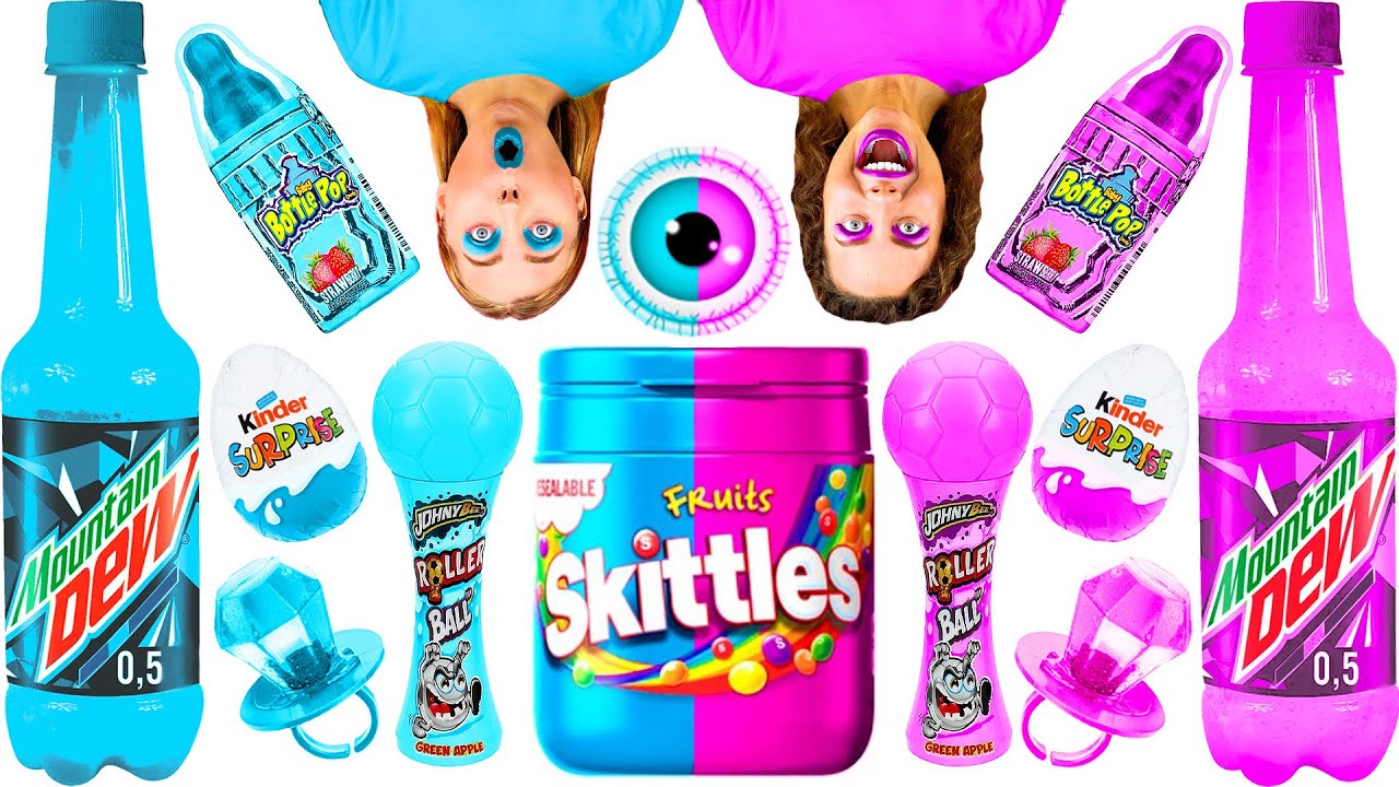 Pink Food vs Blue Food Color Challenge | Delicious Kitchen Hacks by ...