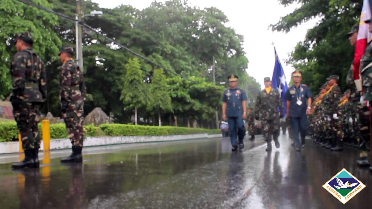 Arrival honors of PDG Ricardo C Marquez at AFP Central Command - YouTube