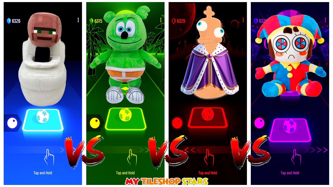 Skibidi Toilet & Gummy Bear & The Amazing Digital Circus Kinger x Pomni ...