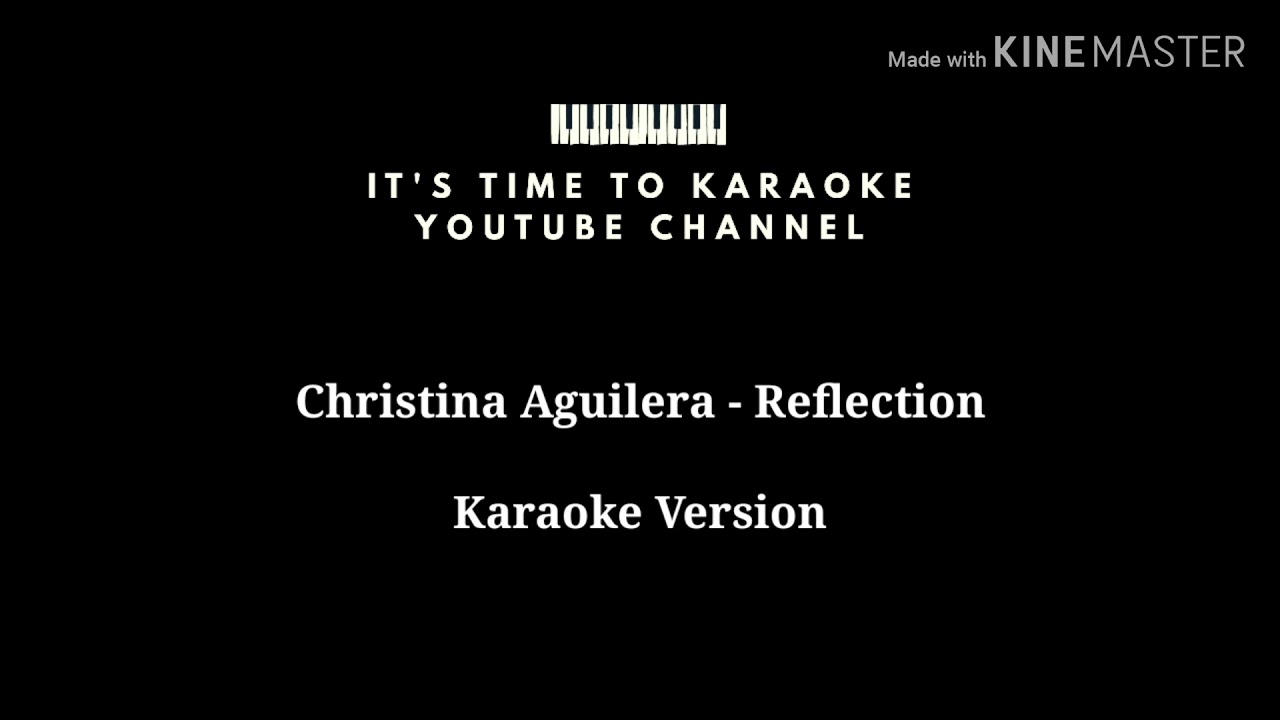 Christina Aguilera - Reflection (Karaoke Version) - YouTube