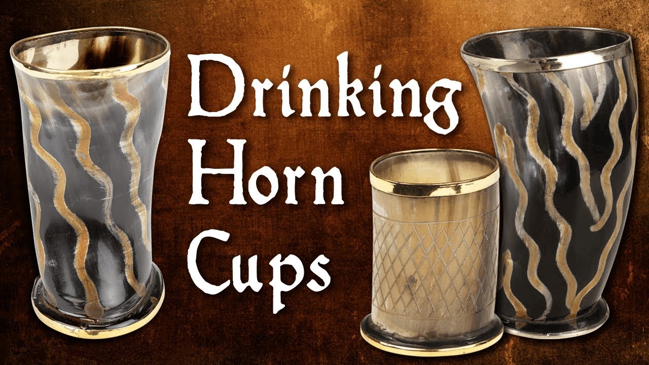 Drinking Horn Cups from Medieval Collectibles - YouTube