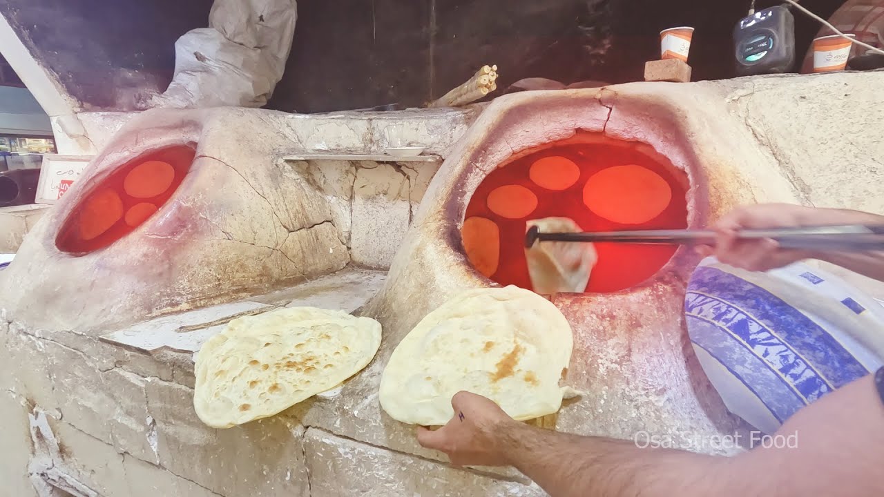 How To Make Kurdish Bread! | How to Make Iraqi Bread in Street Food ...