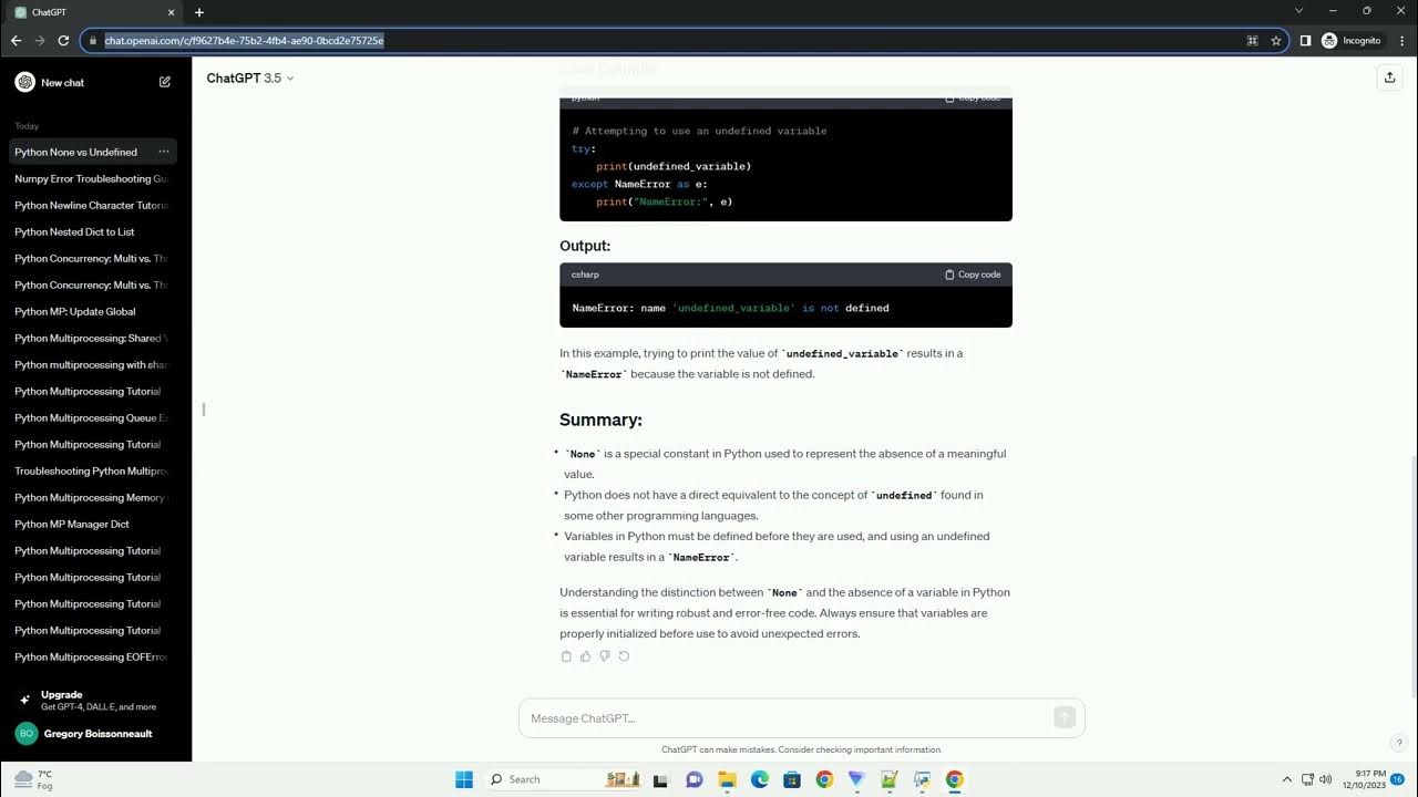 python none vs undefined - YouTube