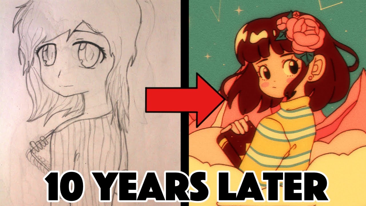 2010 vs 2020 Redraw Challenge! 10 years of art Improvement ★ SPEEDPAINT ...