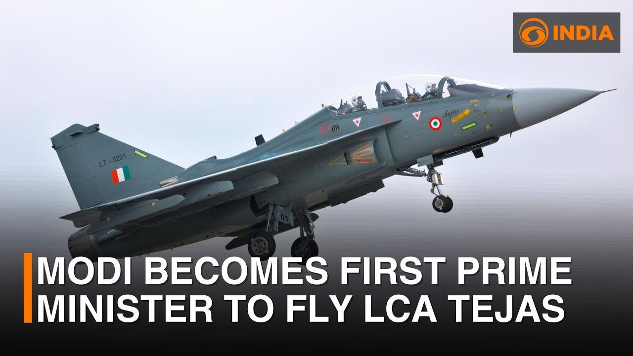 PM Narendra Modi flies LCA Tejas in Benagluru - YouTube