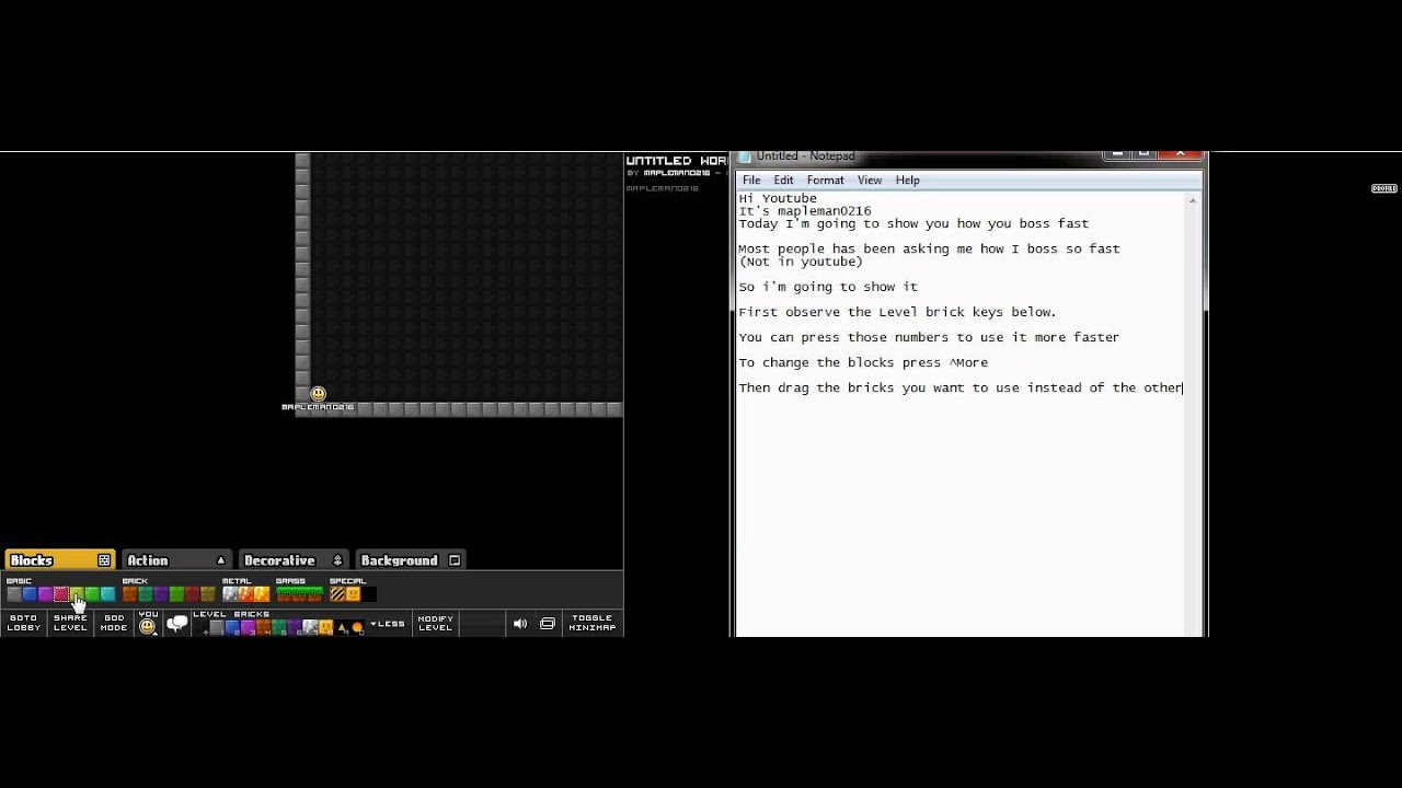Everybody Edits: How you boss fast - YouTube