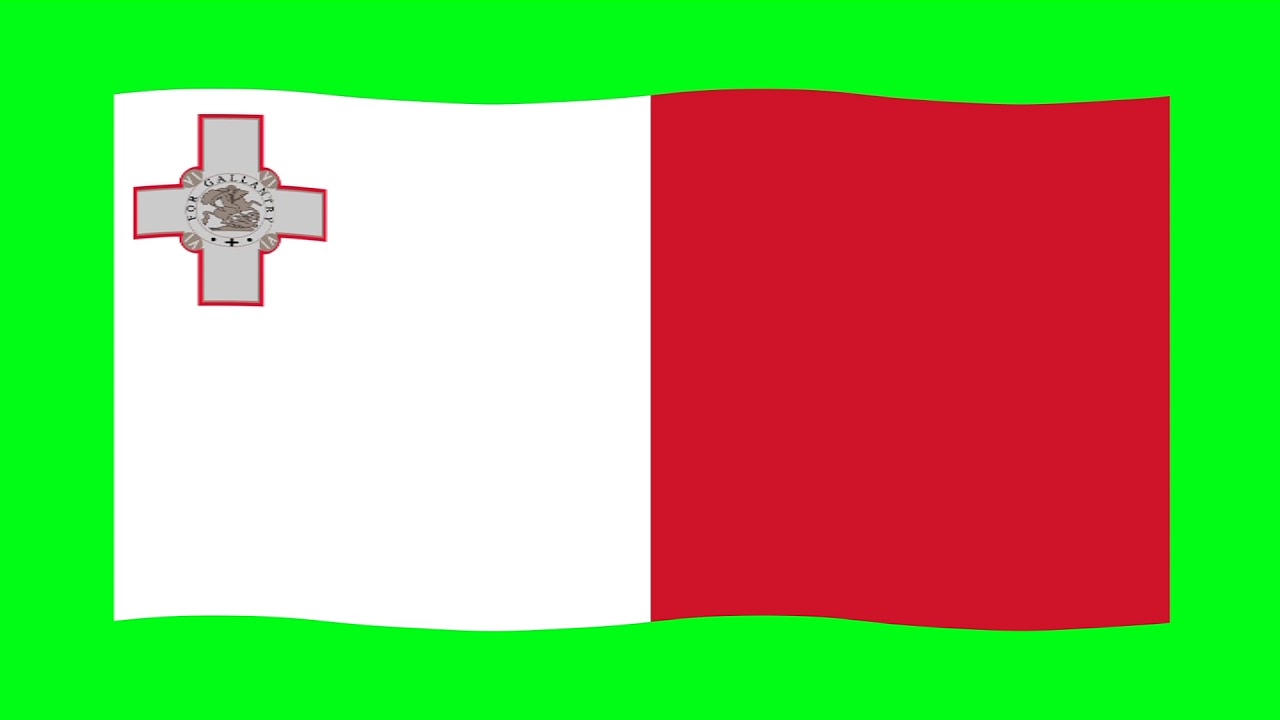 Green Screen Malta Flag | Green Screen Malta Waving Flag | Green Screen ...