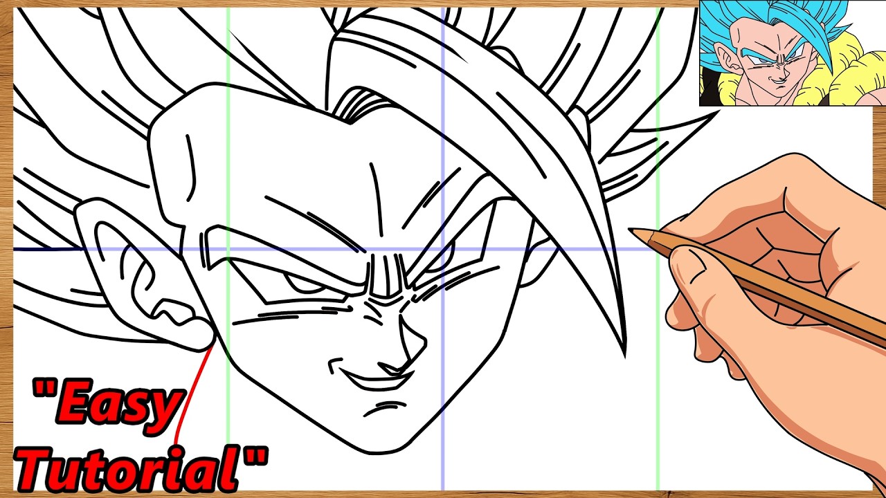How to Draw Gogeta Super Saiyan Blue – Very Easy Step by Step Anime ...