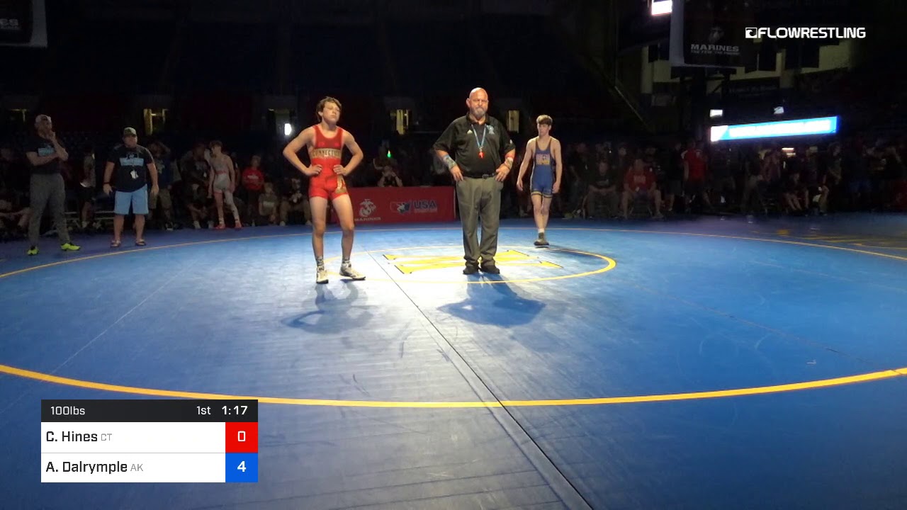 100 Lbs 5th Place Cameron Hines Connecticut Vs Andrew Dalrymple Alaska ...
