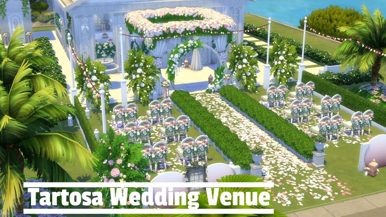 Tartosa Wedding Venue | The Sims 4 | Speed Build | NO CC - YouTube
