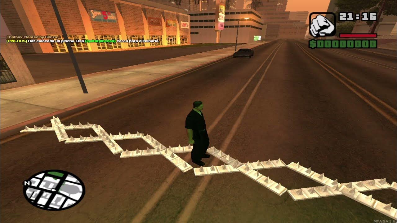 [MTA:SA] | (Sample) Gxnza Scripting #1 | Sistema de Pinchos - YouTube