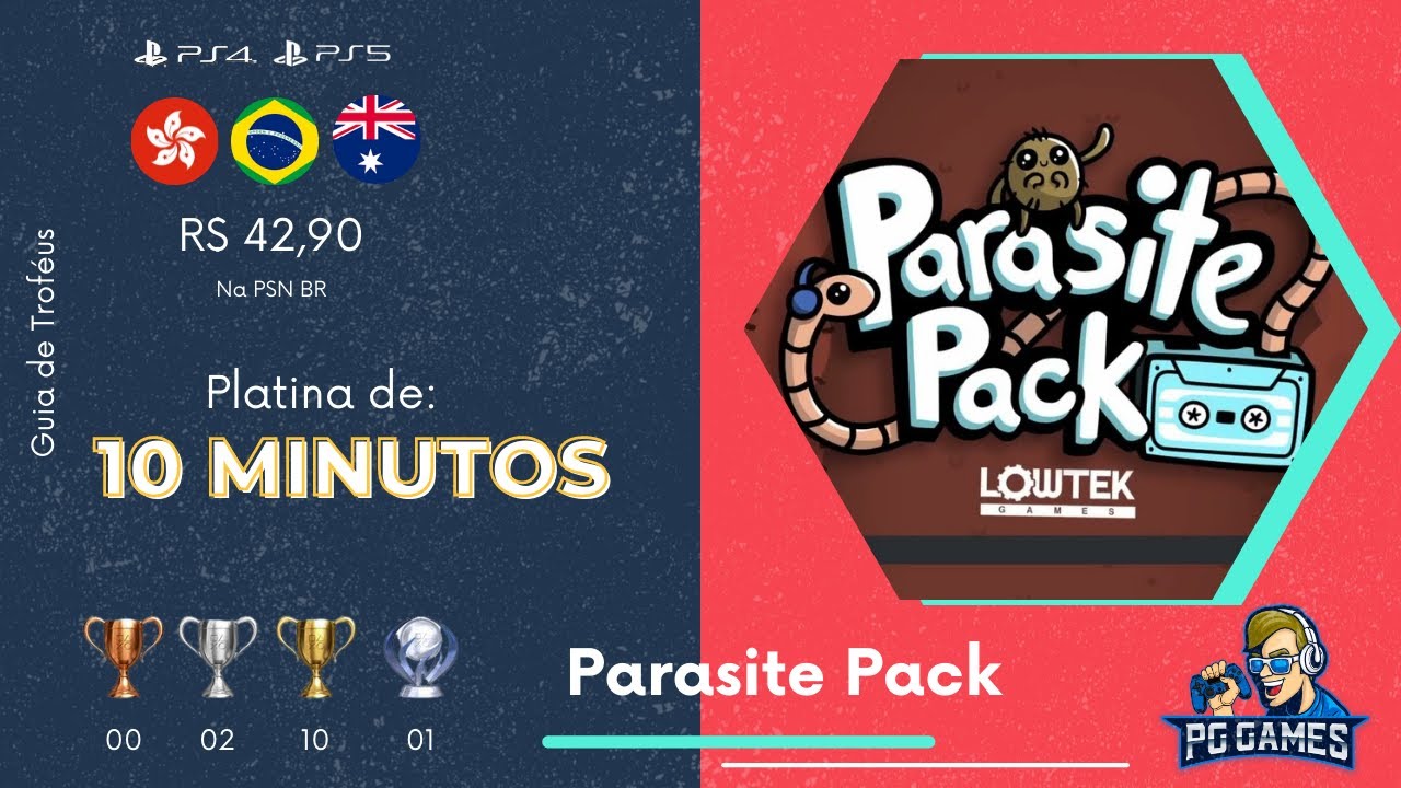Parasite Pack - Guia de Troféus / Trophy Guide - 10 minutos - YouTube
