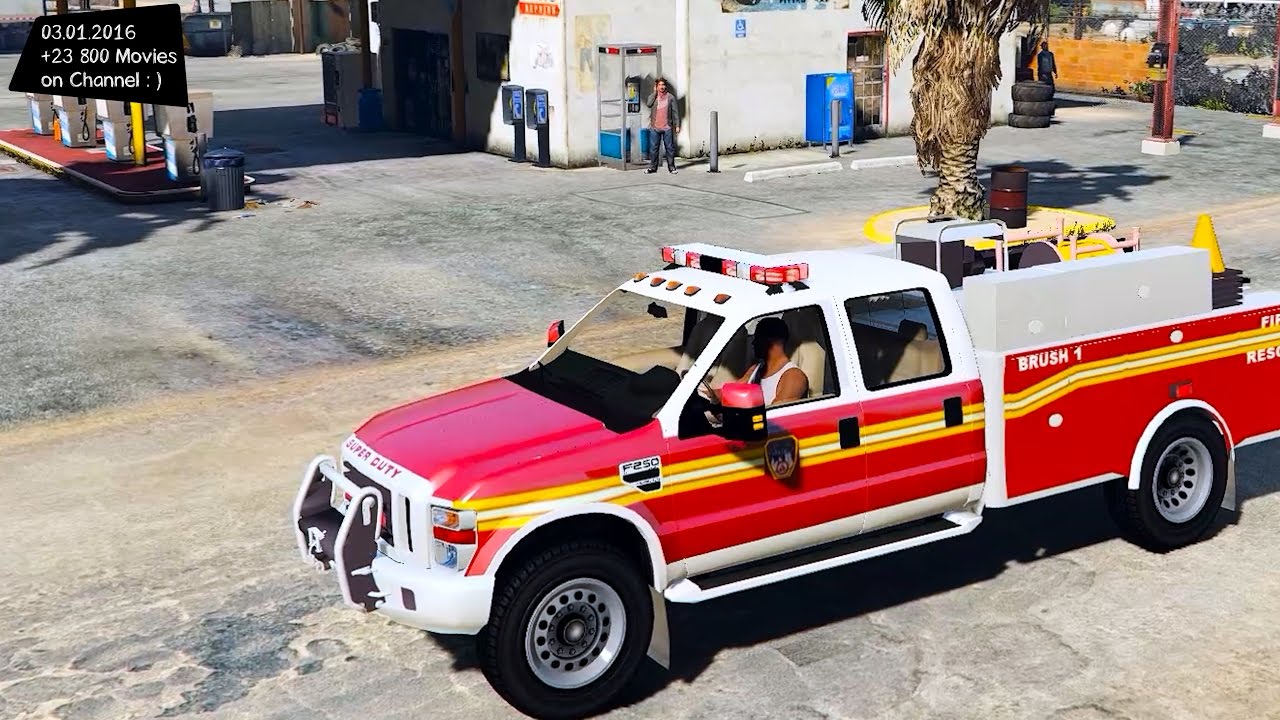 Ford F250 FDNY Brush Truck - GTA V MOD ENB | 2.7K / 1440p ! _REVIEW ...