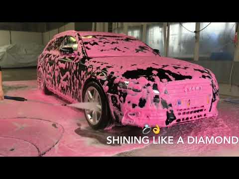 Pink Foam! ProNano Audi A4 Lady Carwash Treatment | Non contact car wash!
