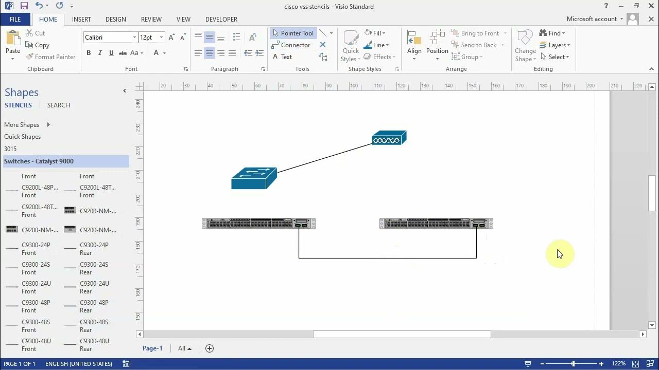 Learn How to Create Visio Network Drawings: Device Connectors - YouTube