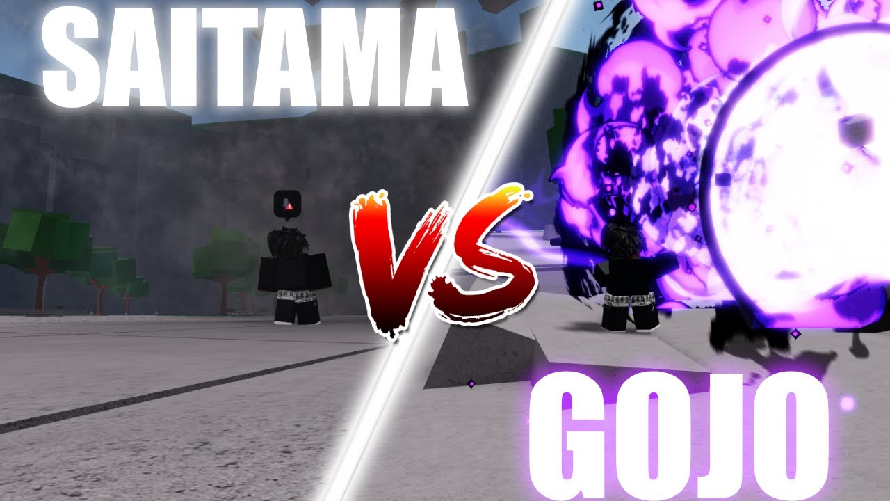 SAITAMA OMNI DIRECTIONAL PUNCH VS GOJO INFINITY! | Roblox Saitama ...