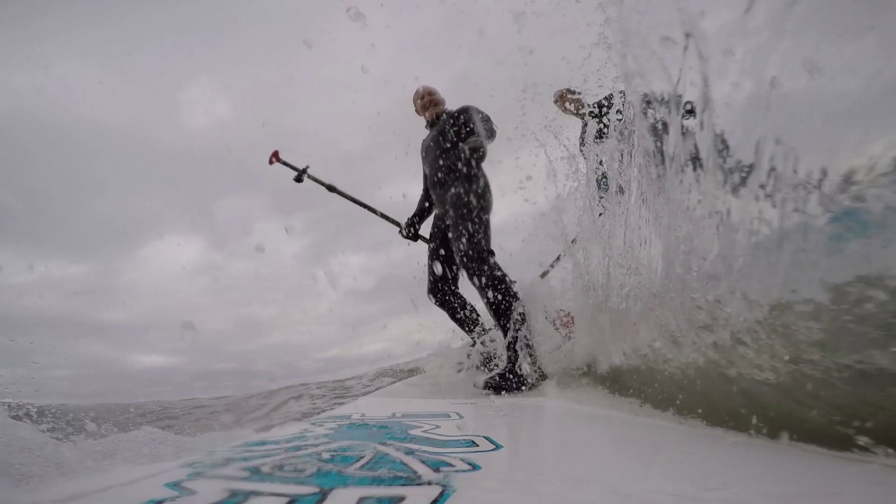 Saltburn SUP surf 17 - YouTube