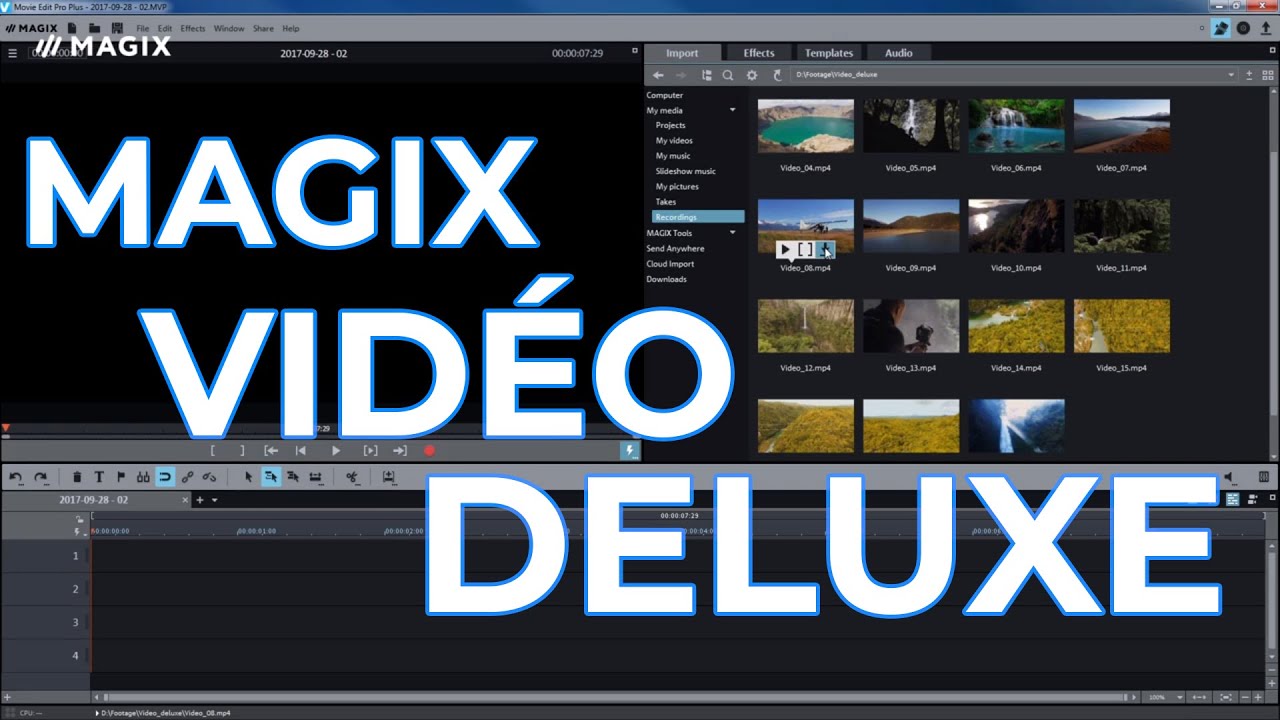 Découverte de Magix Video Deluxe - YouTube