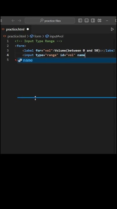 Input Type Range Html Webdesign Code Webdevelopment Coding Htmlcoding Development Youtube