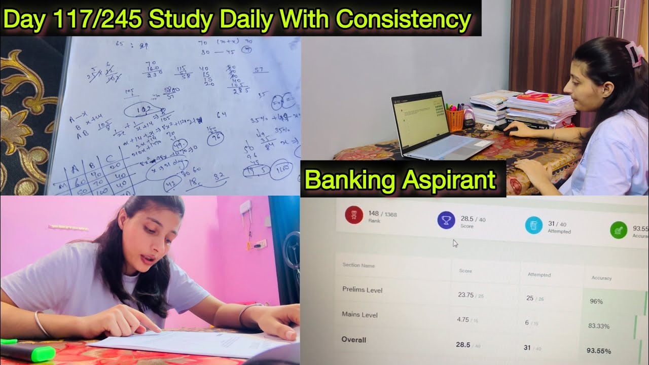 Day 117/247 Study Daily With Consistency ||Target Bank Exams 2024 ...