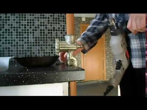 Мясорубка. Электрическая мясорубка своими руками.