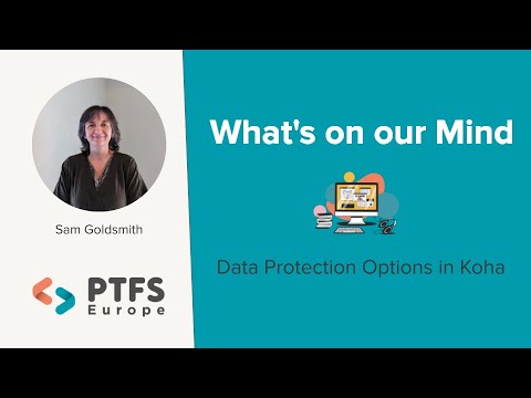 Data protection options in Koha - YouTube