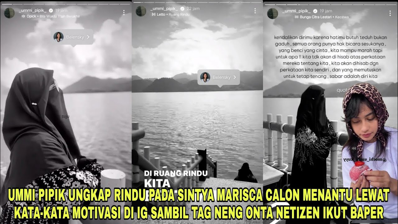 Ummi Pipik Ungkap Rindu Pada Sintya Marisca Calon Menantu Lewat Kata ...