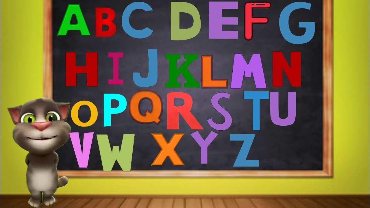 Talking TOM singing ABC 😺 |Learn ABC with Talking TOM |Nursery Ryhmes ...