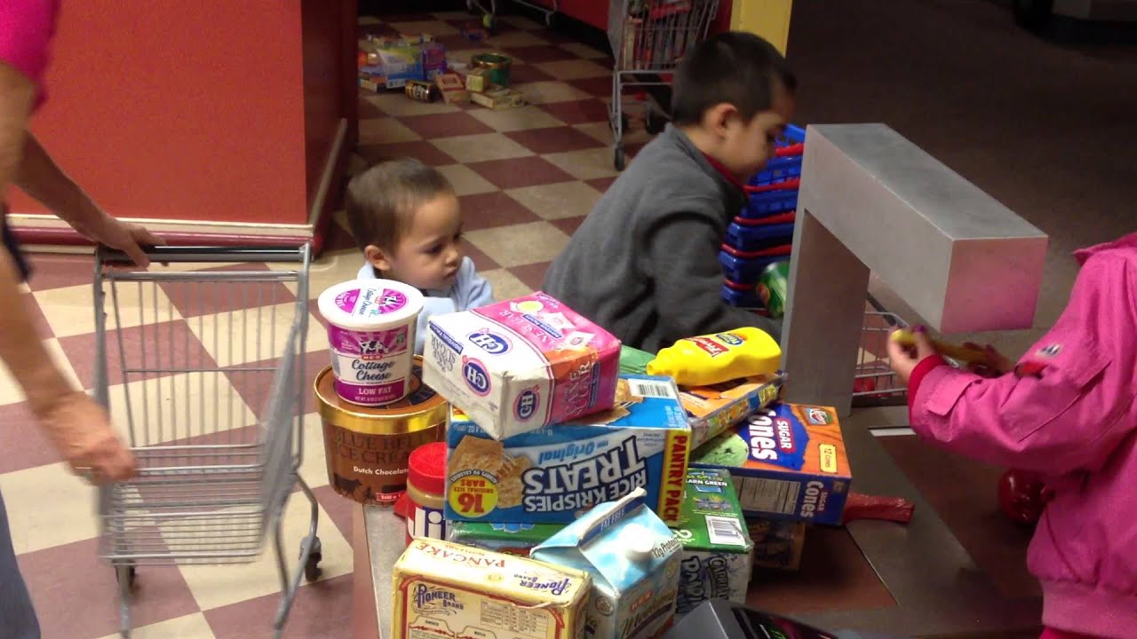 Kids Grocery SHOPPING at the store toys| Cute - YouTube