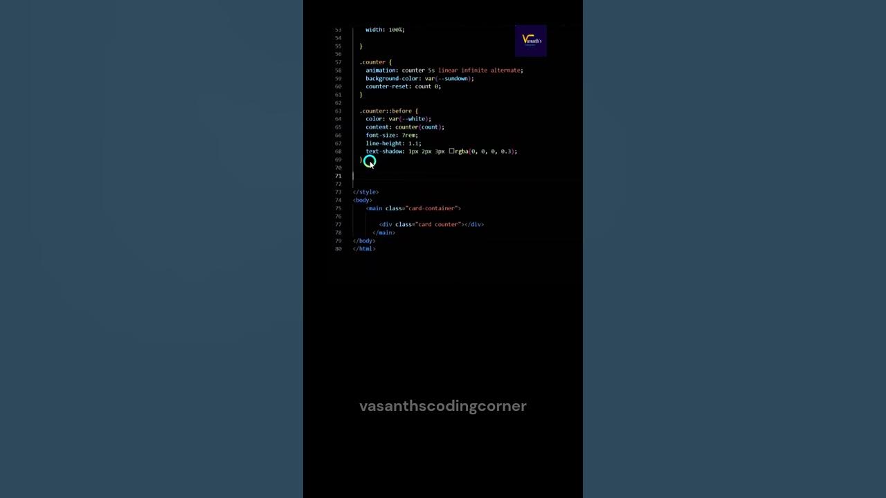 Countdown Html Css Htmltutorial Trending Coding Trend Trendingshorts Developer Youtube