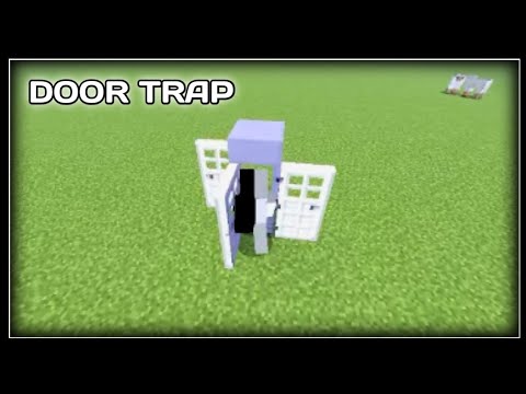 Minecraft: How To Make Door Trap - YouTube