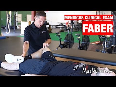 FABER Mensicus Special Test - Clinical Examination of the Knee - YouTube