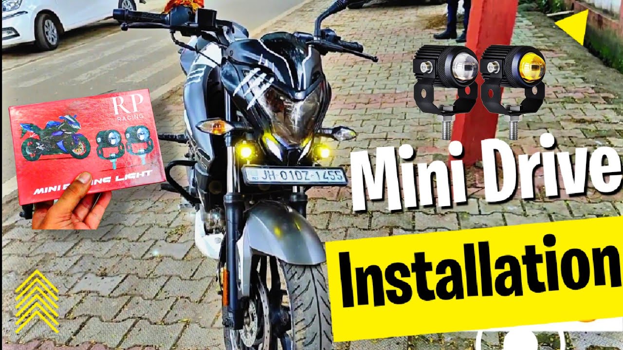 How to install LED FOG light in NS 200💡| RP Racing Mini Drive! #ns200 # ...